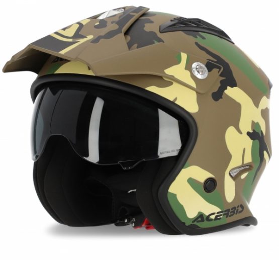 Acerbis ARIA Helmet Army Camo | Trials Bike Store